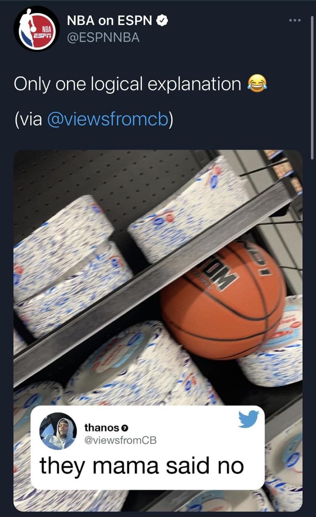 NBA on ESPN @ @ESPNNBA Only one logical explanation = (via ) thanos ...