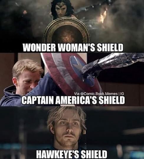 WONDER WOMAN'S SHIELD CAPTAIN AMERICA'S SHIELD Memes HAWKEVE'S SHIELD ...