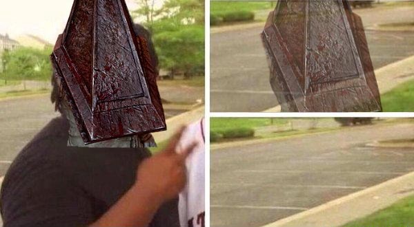 Vanishing Pyramid Head meme template - iFunny