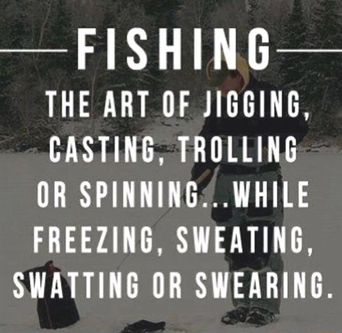 FISHING THE ART OF JIGGING, CASTING, TROLLING OR SPINNING... WHILE ...
