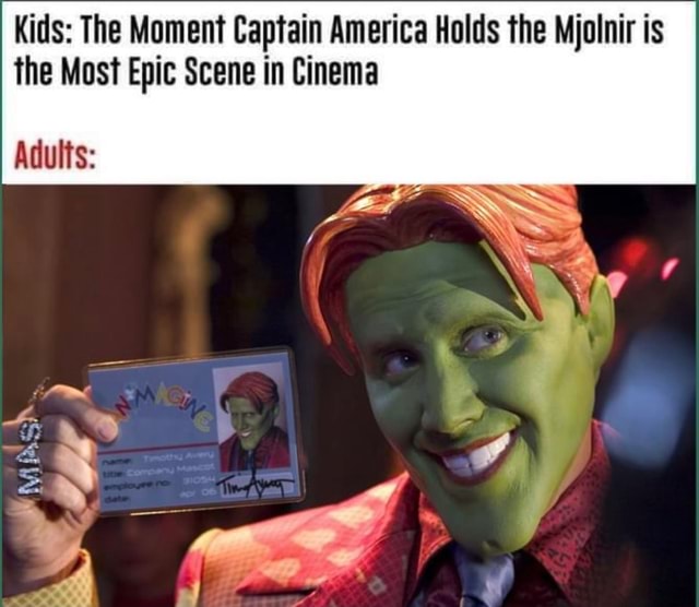 Kids: The Moment Captain America Holds the Mjolnir is the Most Epic ...