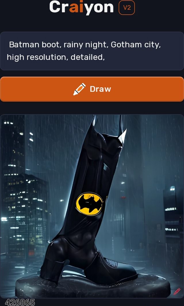 Batman boot, rainy night, Gotham city, high resolution, detailed, Draw ...