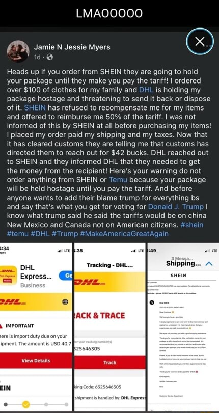 Jamie N Jessie Myers Heads up if you order from SHE they are going to ...