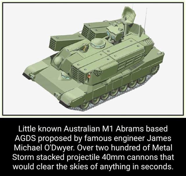 Little known Australian Abrams based AGDS proposed by famous engineer ...