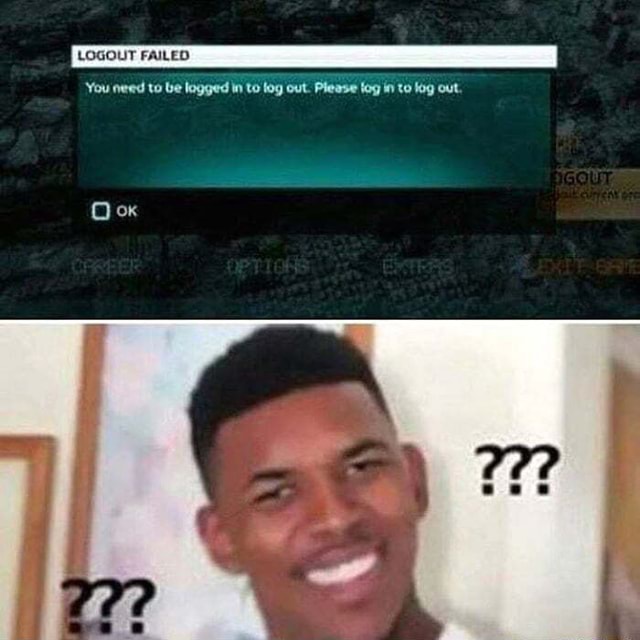 LOGOUT FAILED ox You need to be logged in to log out. Please log in to ...