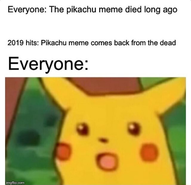 Everyone: The pikachu meme died long ago 2019 hits: Pikachu meme comes ...