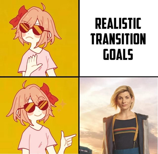 Eggirl - REALISTIC TRANSITION GOALS - iFunny