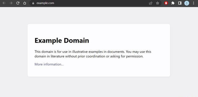 GO Example Domain This domain is for use in illustrative examples in ...