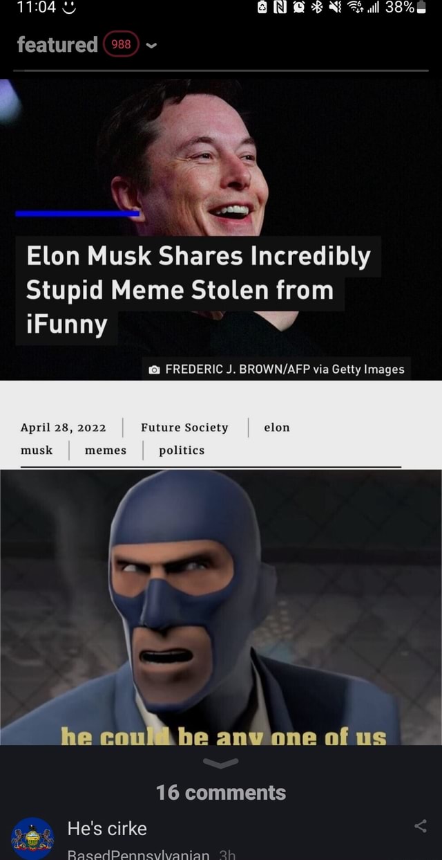 OW ll featured Elon Musk Shares Incredibly Stupid Meme Stolen from ...