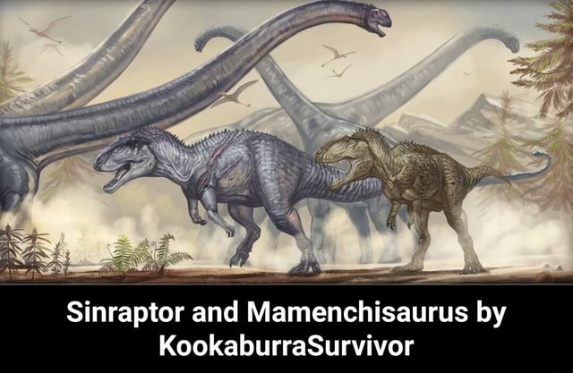 Sinraptor and Mamenchisaurus by - Sinraptor and Mamenchisaurus by ...