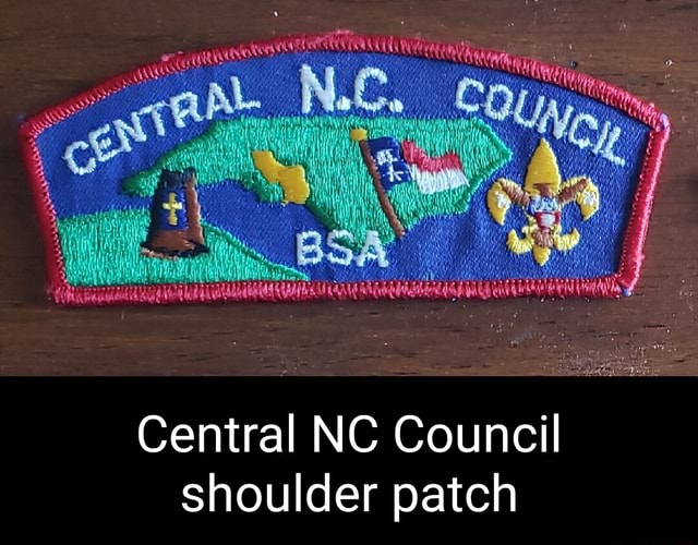 Ah i Central NC Council shoulder patch - iFunny