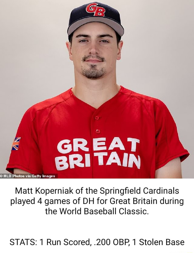 Ge Matt Koperniak of the Springfield Cardinals played 4 games of DH for ...