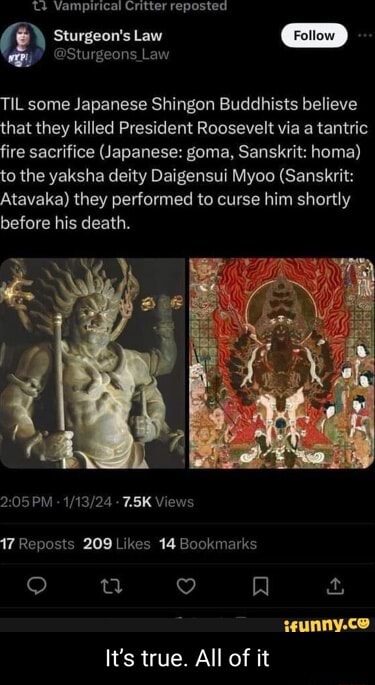 Vampirical Critter reposted Sturgeon's Law @Sturgeons Law TIL some ...