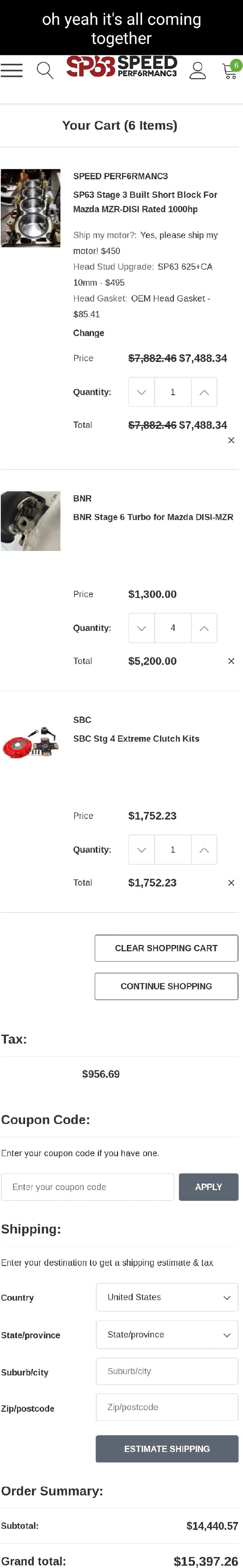 Oh yeah it's all coming together - Q PoS >PEED Your Cart (6 Items ...