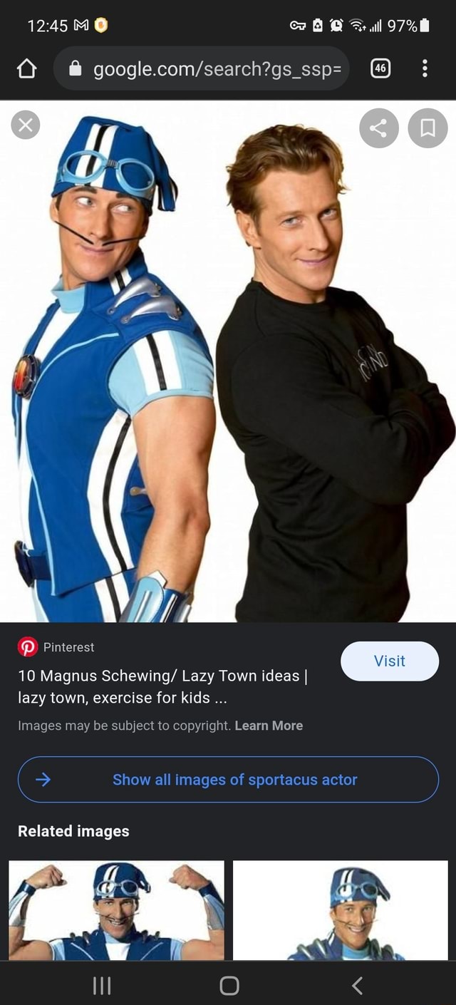 @ Pinterest 10 Magnus Schewing/ Lazy Town ideas I lazy town, exercise ...