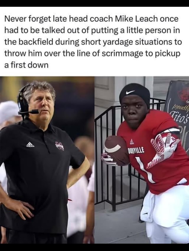 Never forget late head coach Mike Leach once had to be talked out of ...