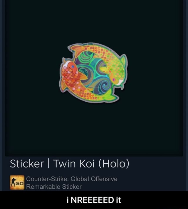 Sticker I Twin Koi (Holo) Counter-Strike: Global Offensive mid ...