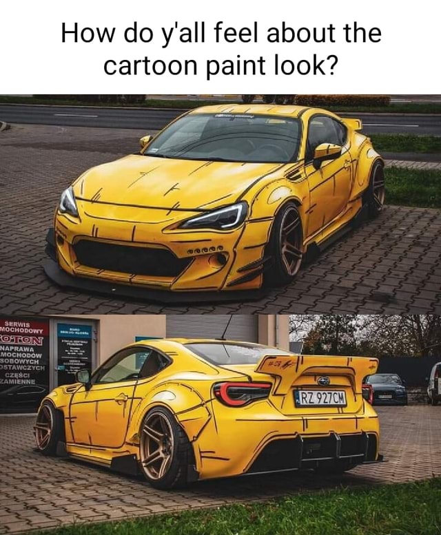 How do y'all feel about the cartoon paint look? - iFunny