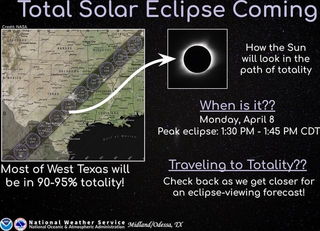Total Solar Eclipse Coming How the Sun will look in the path of ...