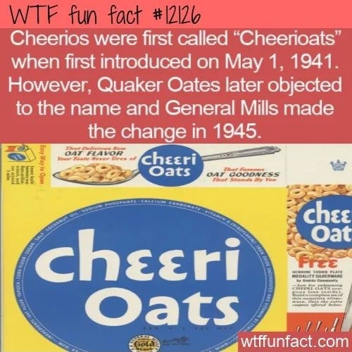 Fun Cheerios were first called "Cheericats" when first introduced on ...