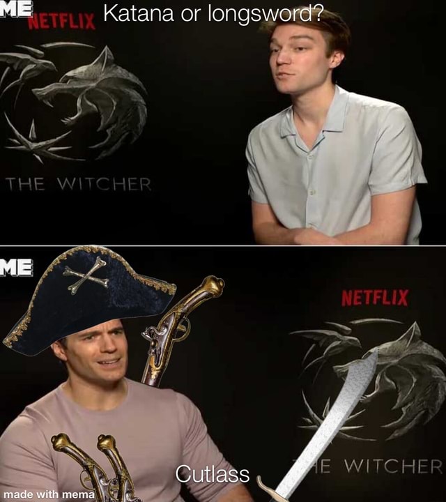 Katana or longsword? Cutlass made with - iFunny