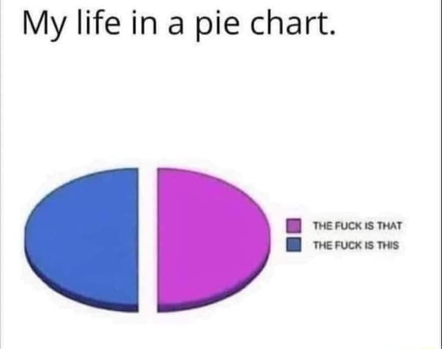 My life in a pie chart. e ruck ts mar ruck is mis - iFunny