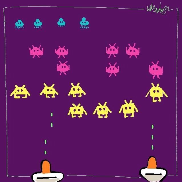 Space invaders #18 . . . #spaceinvader #game #comic #drawing #fun # ...