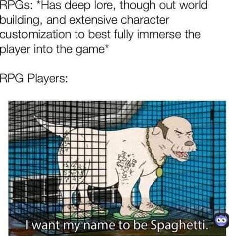 RPGs: "Has deep lore, though out world building, and extensive ...