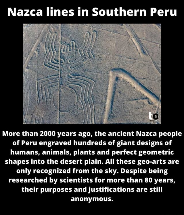 Nazca lines in Southern Peru More than 2000 years ago, the ancient ...
