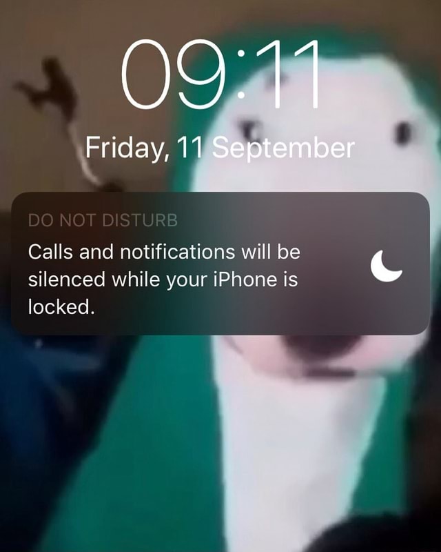 Friday, DO NO Calls and notifications will be silenced while your ...