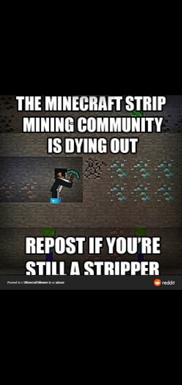 THE MINECRAFT STRIP MINING COMMUNITY IS DYING OUT REPOST IF YOU'RE ...