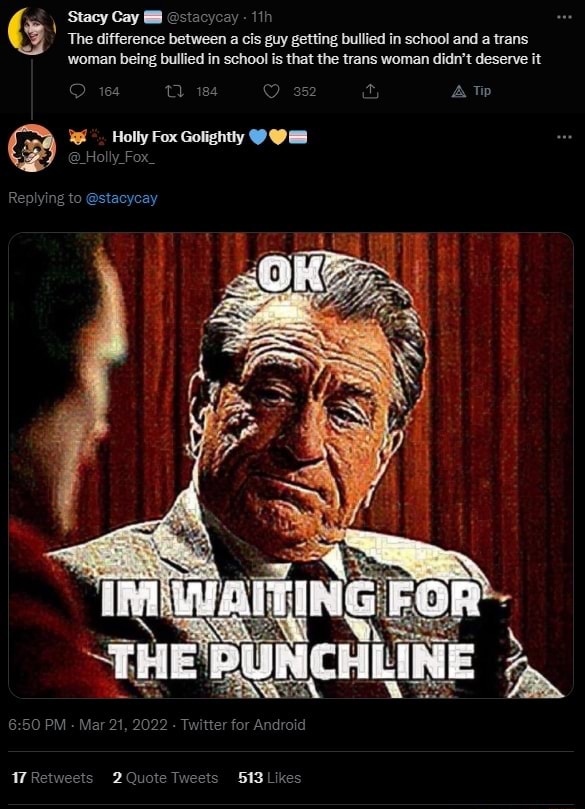 'Stacy Cay ay th The difference between a cis guy getting bullied in ...