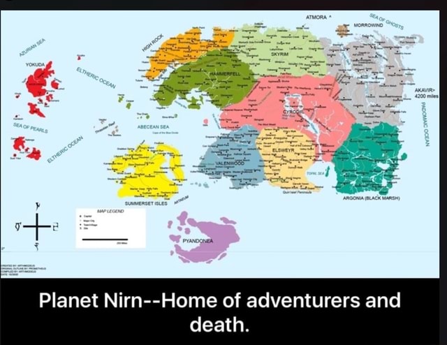 Planet Nirn--Home of adventurers and death. - iFunny