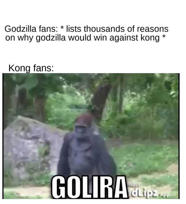 BiG mOnKe - Godzilla fans: * lists thousands of reasons on why godzilla ...