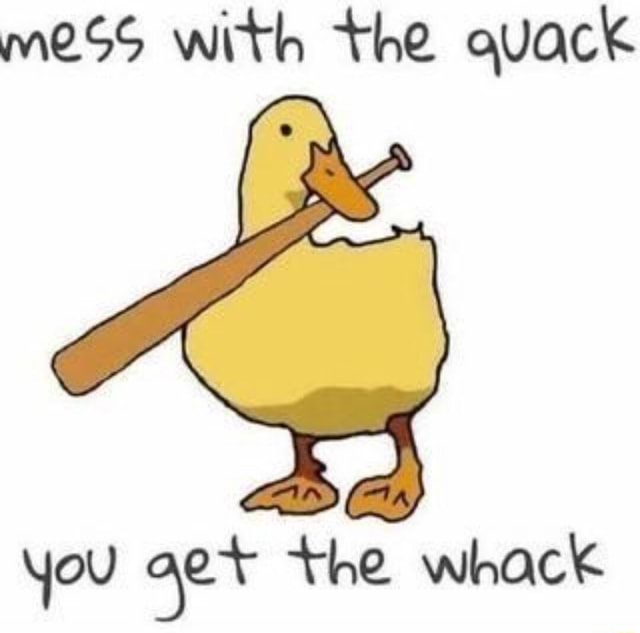Mess with the quack you et +he whack - iFunny