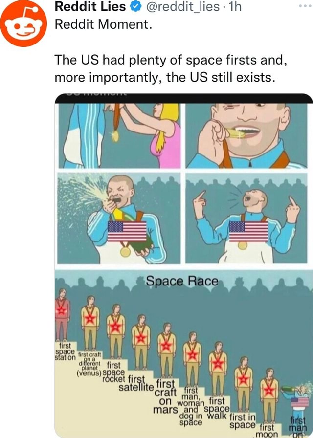 Reddit Lies @reddit_lies - Reddit Moment. The US had plenty of space ...