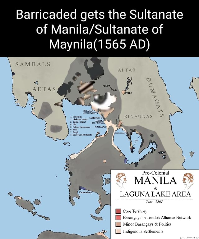 Barricaded gets the Sultanate of of AD) SAMBALS Pre-Colonial MANILA ...