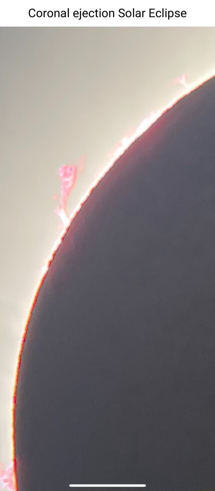 Coronal ejection Solar Eclipse - iFunny
