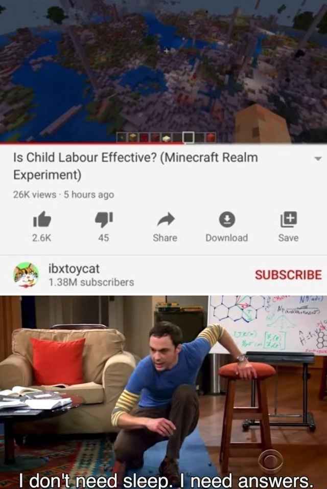 Is Child Labour Effective? (Minecraft Realm Experiment) I don't.need ...