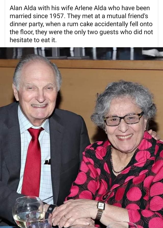 Alan Alda with his wife Arlene Alda who have been married since 1957 ...