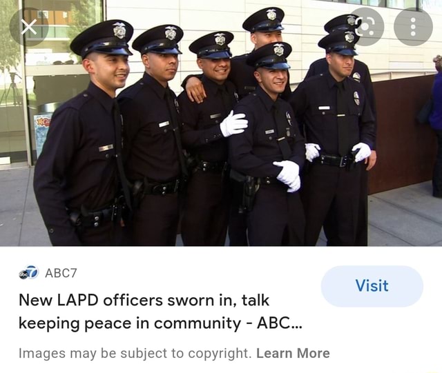 ABC7 Visit New LAPD officers sworn in, talk keeping peace in community ...
