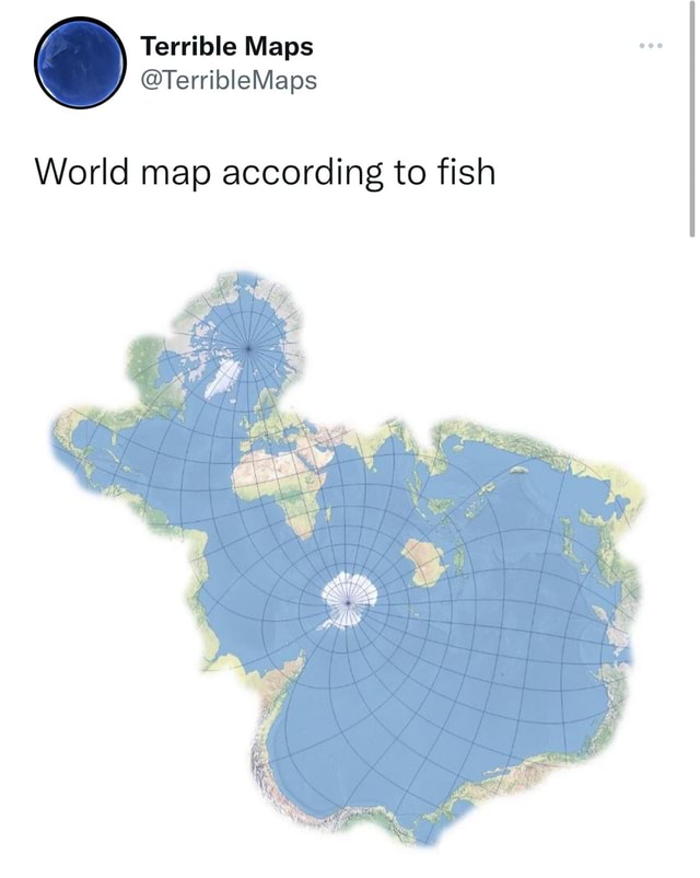 World map according to fish - America’s best pics and videos