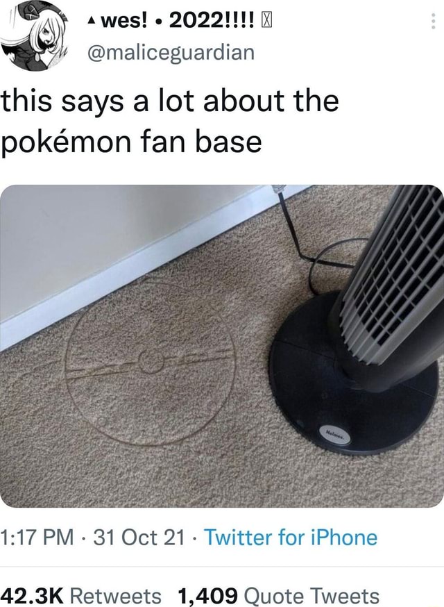 This says a lot about the pokemon fan base PM - 31 Oct 21 Twitter for ...