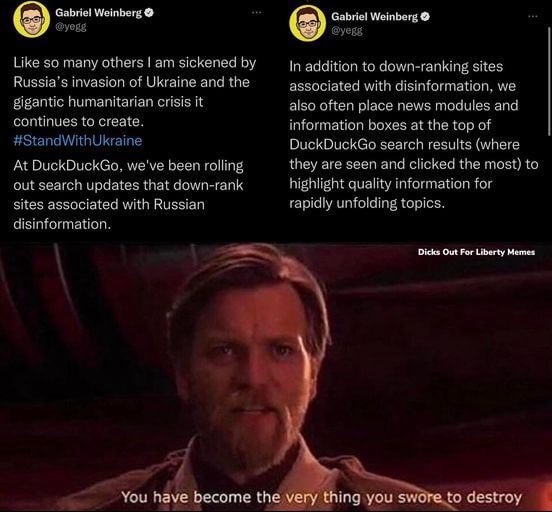 Duck Duck Go is dead - Gabriel Weinberg Like so many others I am ...