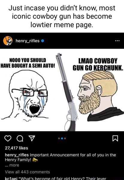 Just incase you didn't know, most iconic cowboy gun has become lowtier ...