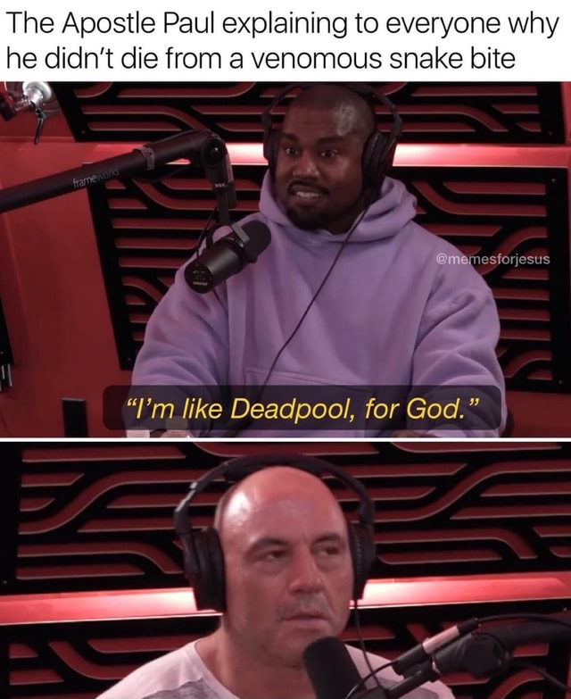 The Apostle Paul explaining to everyone why he didn't die from a ...