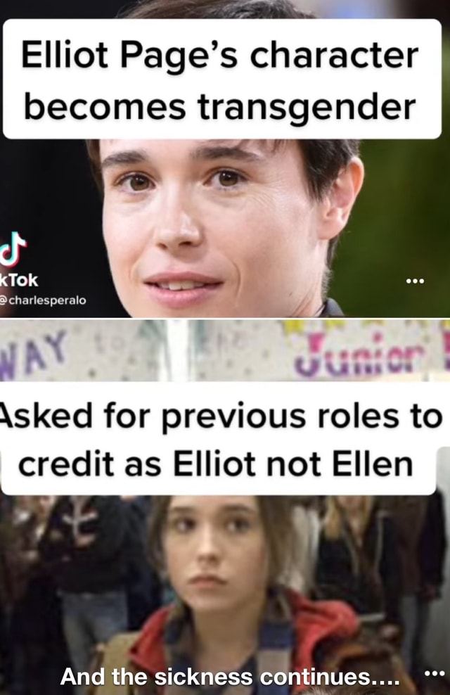Elliot Page's character becomes transgender KTOk charlesperalo Asked ...