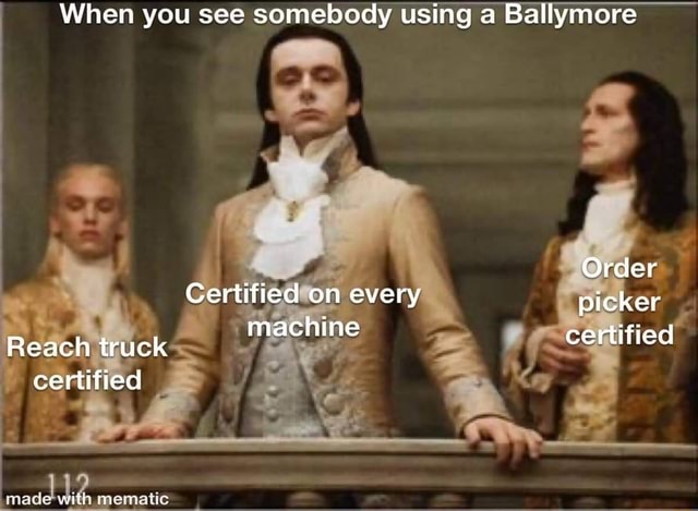 When you see somebody using a Ballymore Order Certified on every picker ...