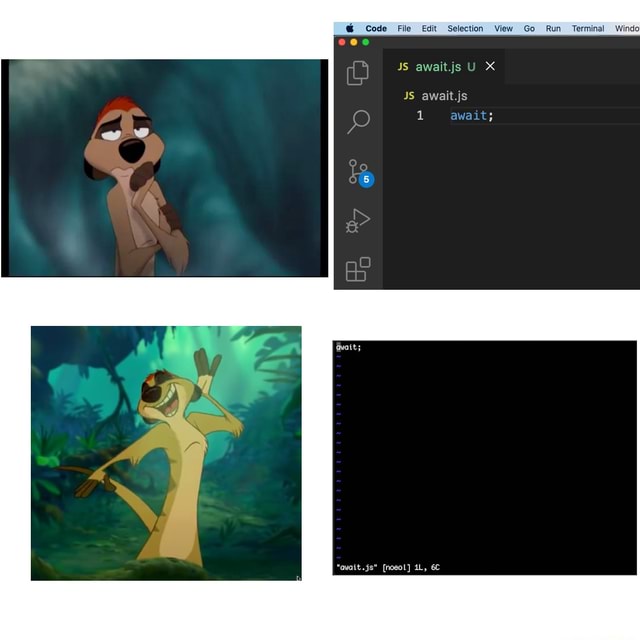 Code File Edit Selection View Go Run Terminal Windo Js Awaitjs Js Awaitjs 1 Await Awaitjs 