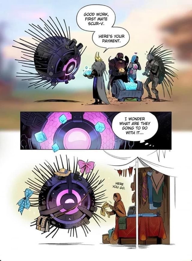 GOOD WORK, FIRST MATE SCUR-V. HERE'S YOUR PAYMENT. - iFunny